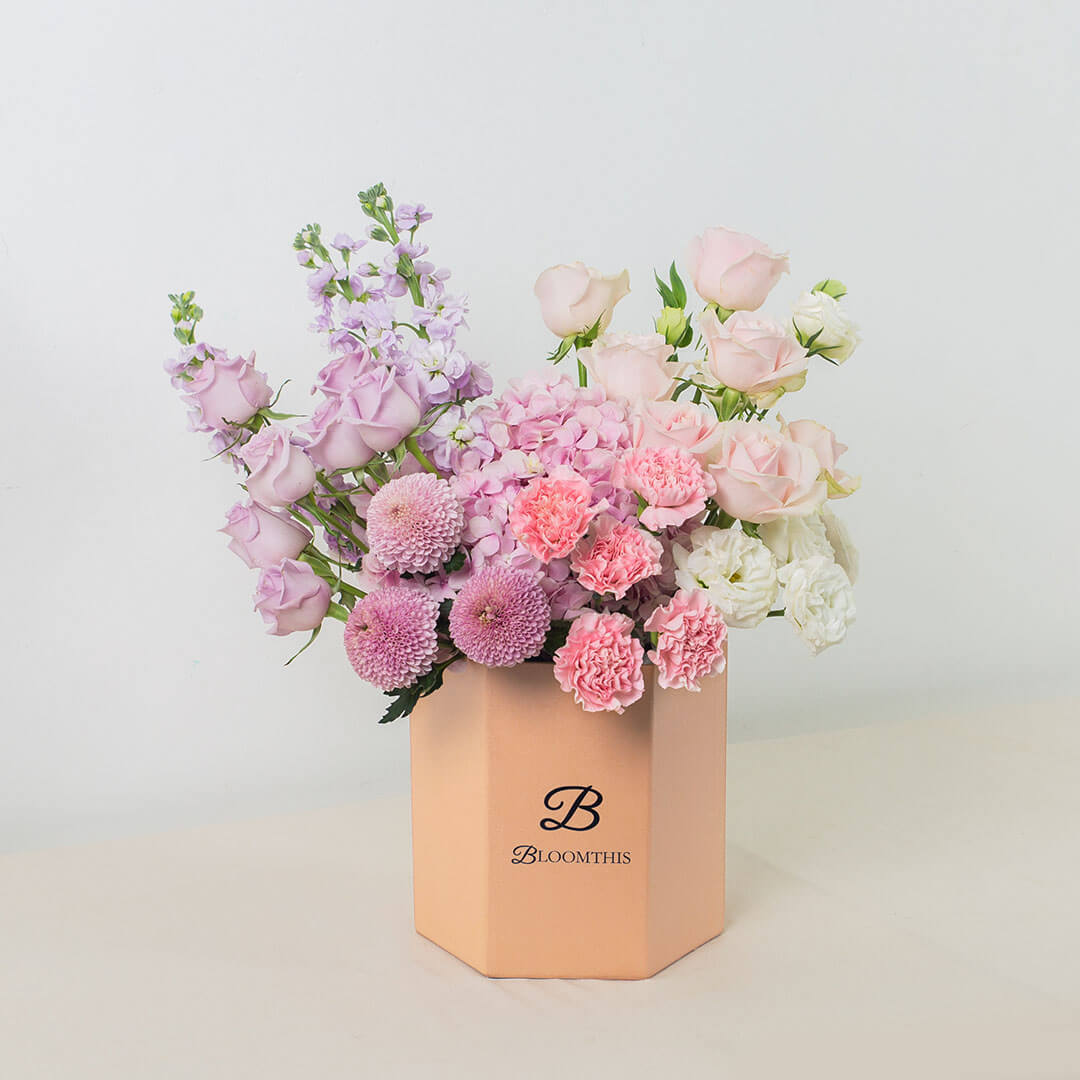Casabella Pink Hydrangea Flower Box | Free Delivery | BloomThis